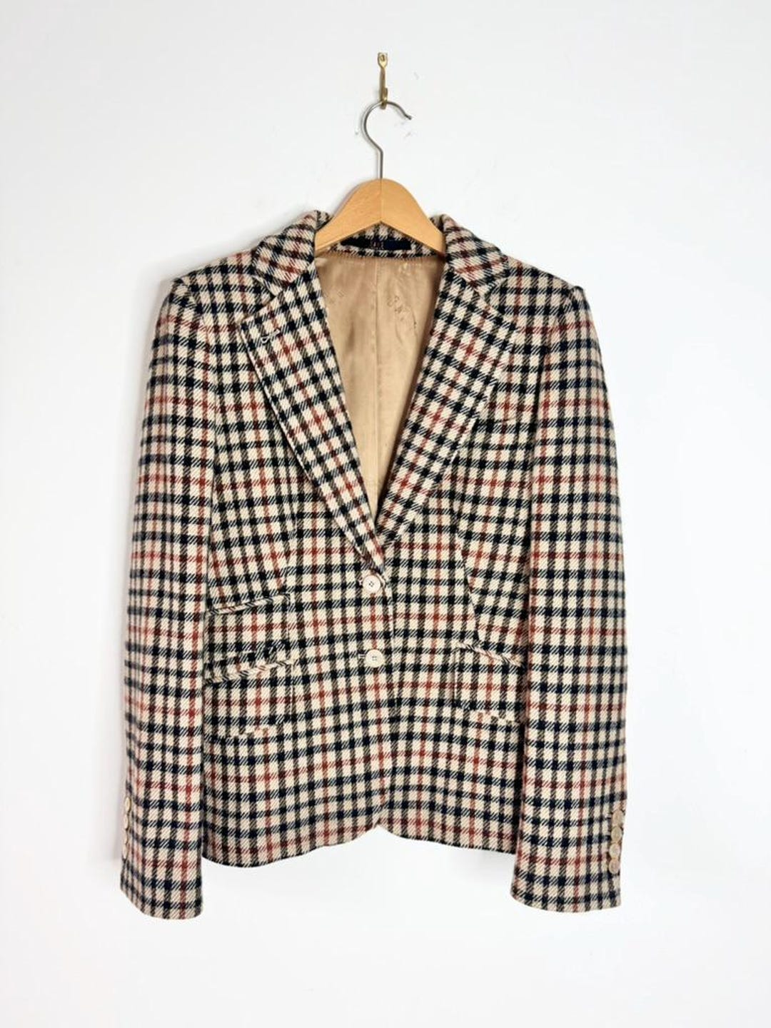 Vintage House Check DAKS Blazer - Etsy