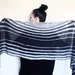 INVERSE Knitting Pattern PDF Fingering Weight Shawl - Etsy