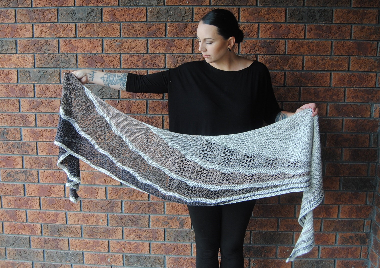 SAND RIPPLES Shawl Knitting Pattern PDF - Etsy