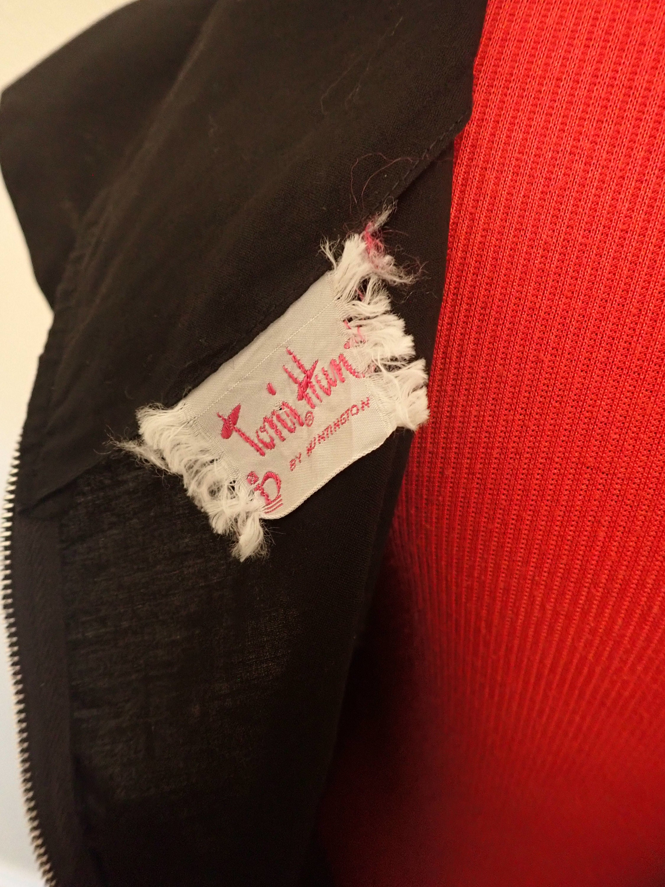 50s 1950s 60s 1960s Vintage Toni Hunt Black Wiggle Dress Lace Inserts ...