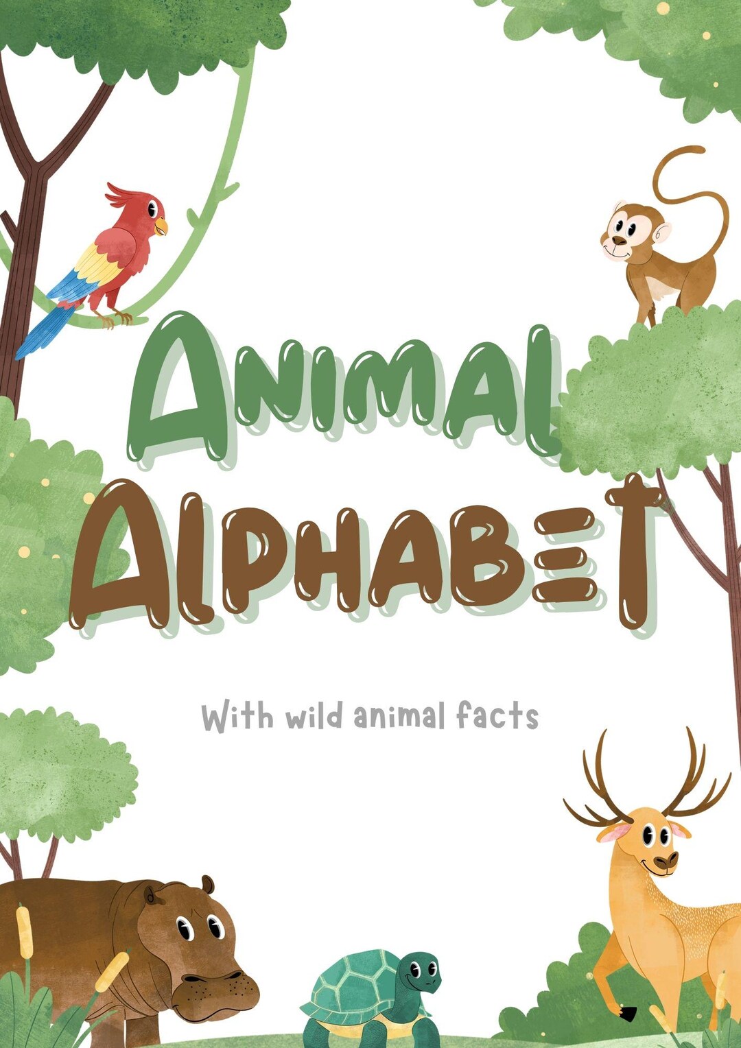 Animal Alphabet, Alphabet, Kids, Colouring Book, Alphabet Printable - Etsy