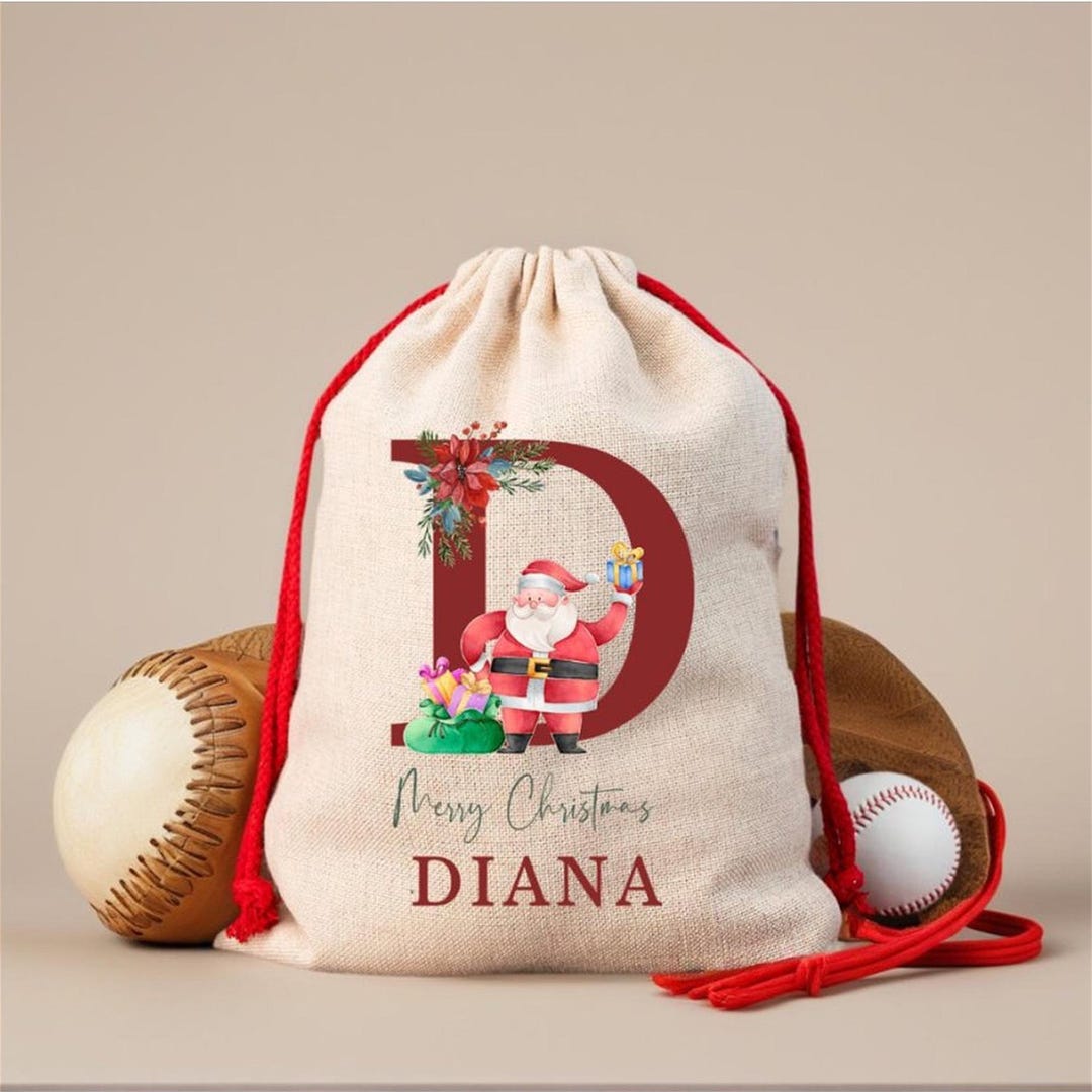Personalised Santa Sack, Christmas Sacks, Christmas Eve Bag, Wooden ...