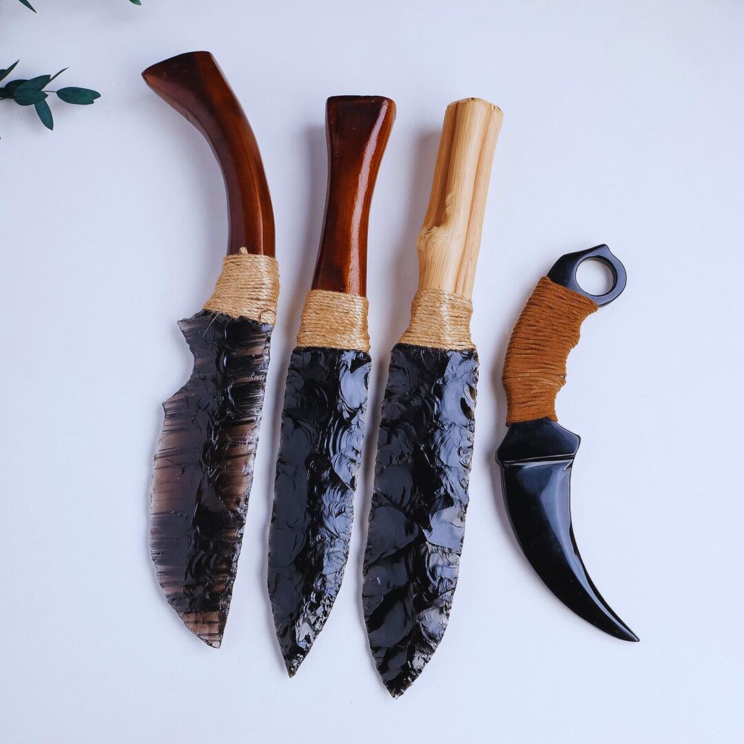 Obsidian Ritual Knife – Magical Dagger, Spiritual Tool, Protective ...