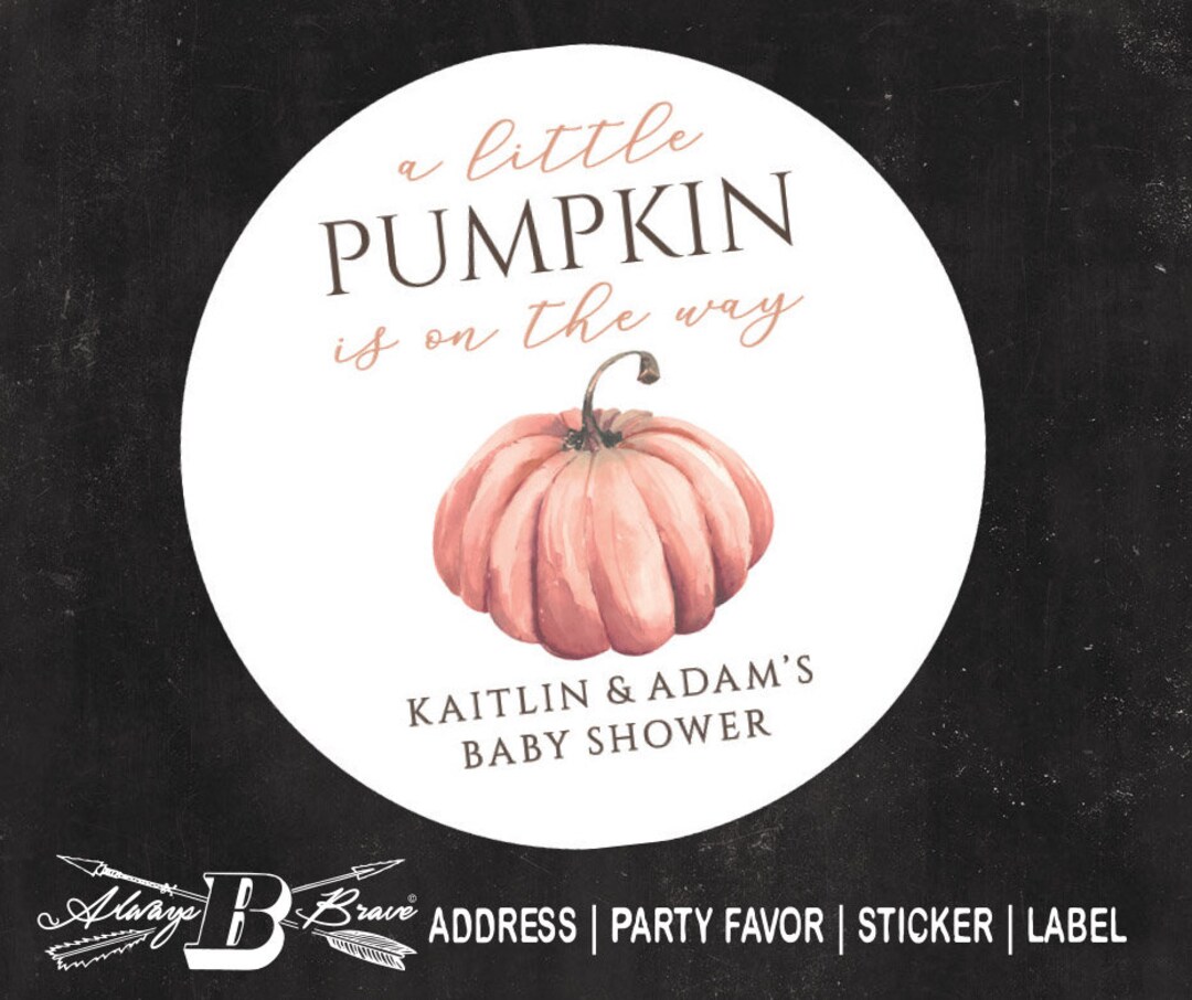 Thank You for Celebrating Our Little Pumpkin Party Favor Label - Etsy