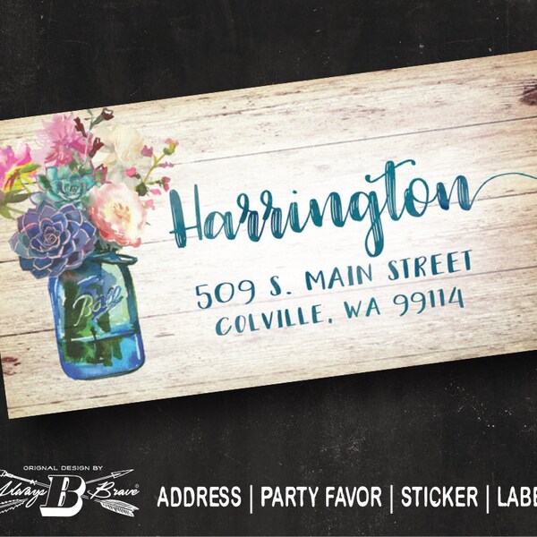 Mason Jar Labels - Etsy