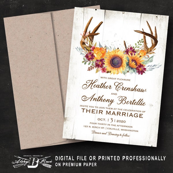 Fall Wedding Invites - Etsy