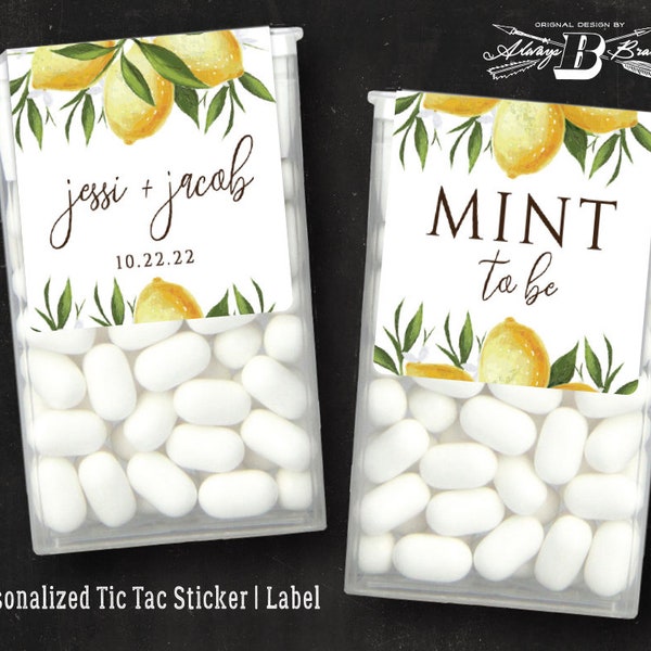 Tic Tac Label - Etsy