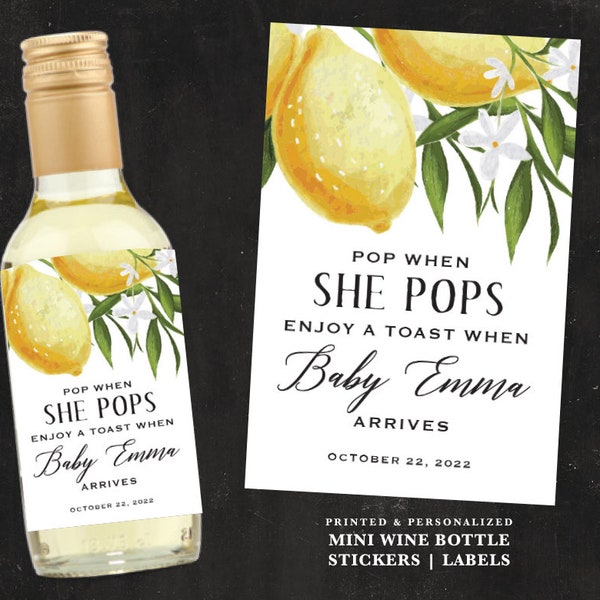 Pop When She Pops Labels - Etsy