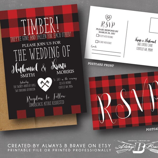 Plaid Wedding - Etsy