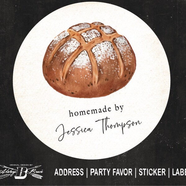 Homemade Sourdough Sticker - Etsy