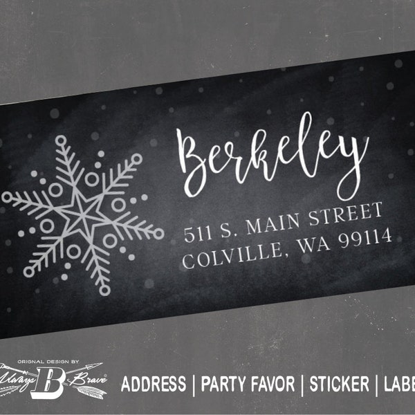 Chalkboard Snowflake - Etsy