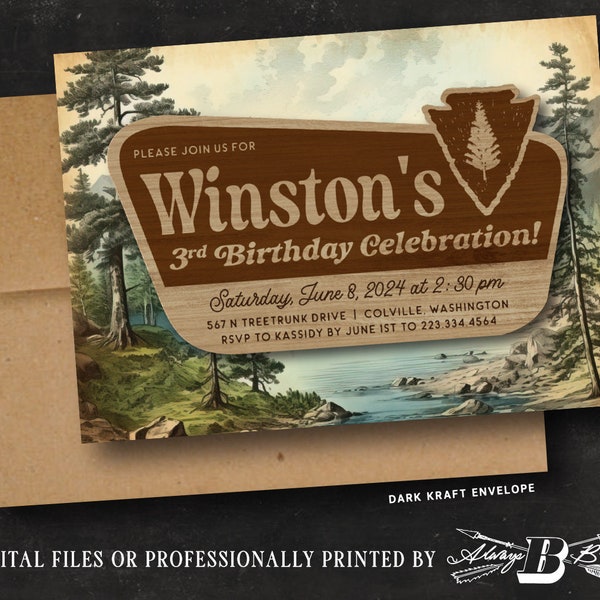 National Park Birthdays Invitations - Etsy