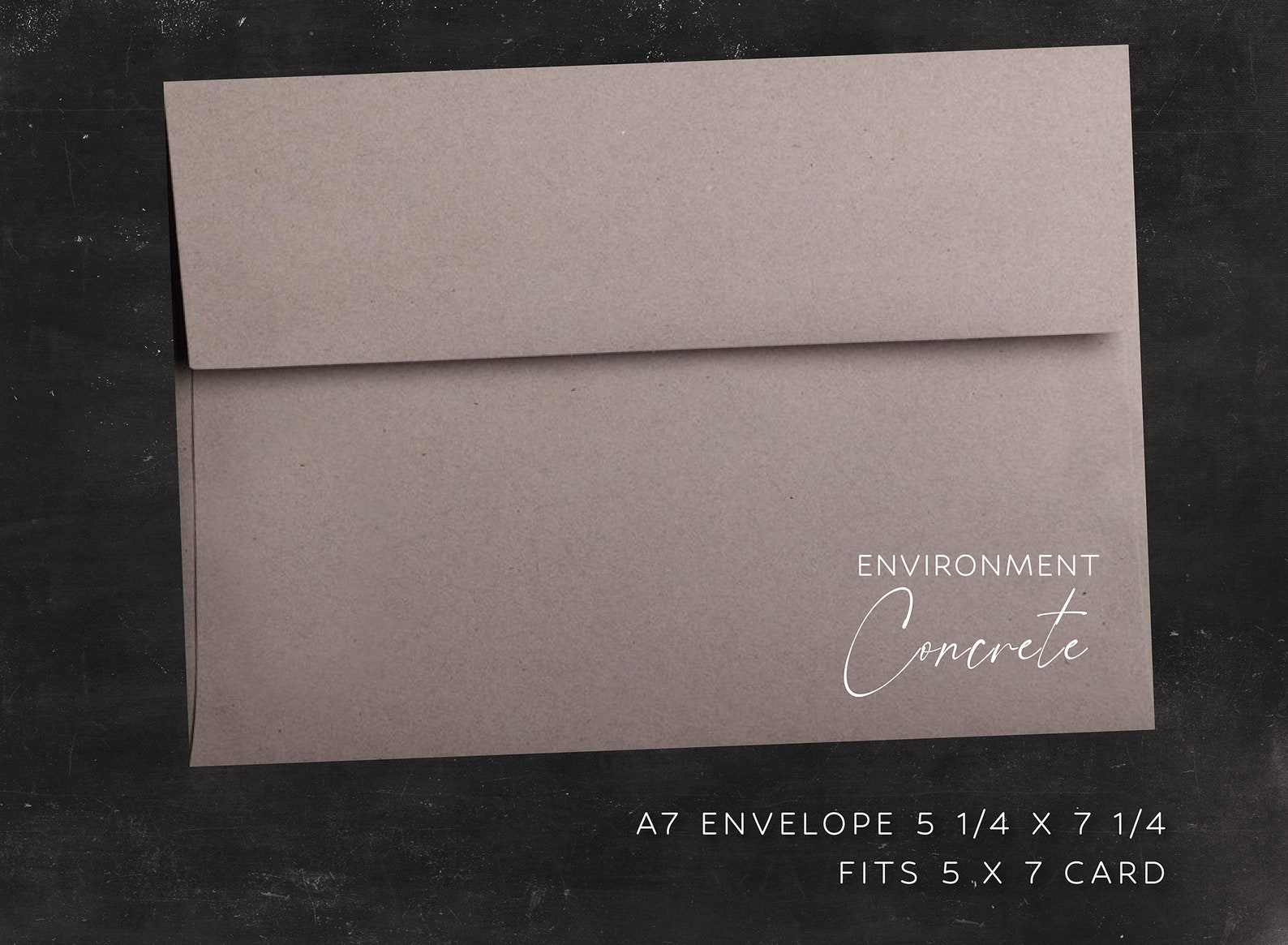 25 Taupe Envelopes Environment CONCRETE A7 Envelope 5 1/4 X 7 1/4 Fits ...