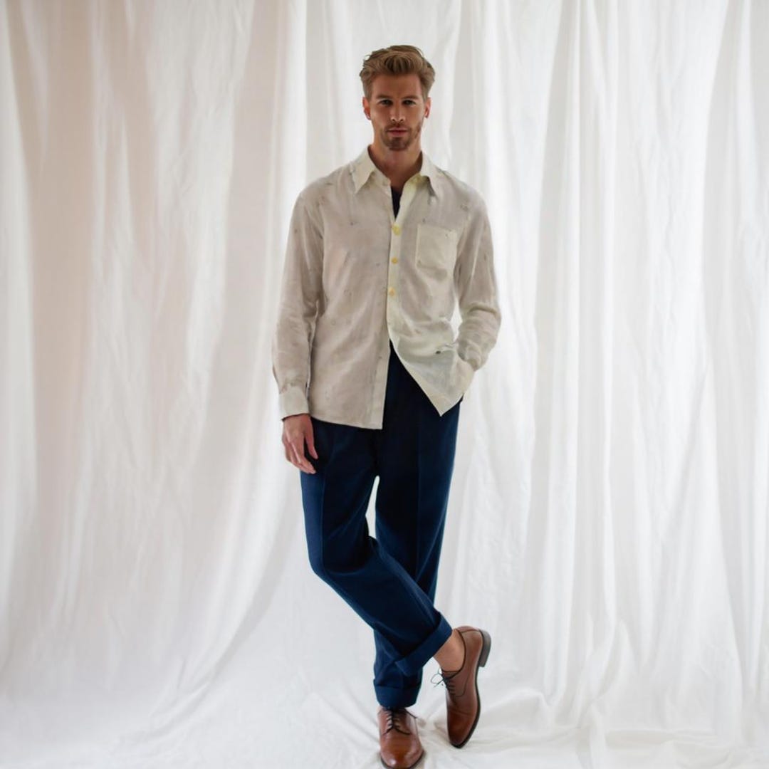 Vintage Melka Shirt, 90s Bird Print Button Up, Retro Scandinavian Mod ...