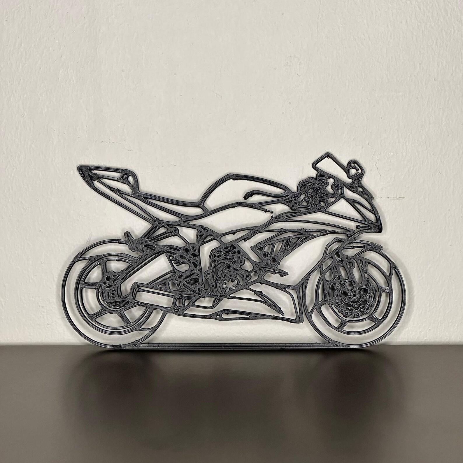 Kawasaki Ninja ZX-6R 3D Wall Art: Handmade Motorcycle Decor - Etsy