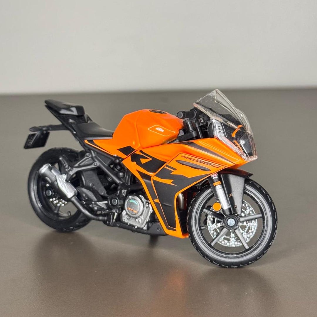 KTM RC390 Diecast Motorcycle 1:18 Scale | Licensed Burago Model | Metal ...