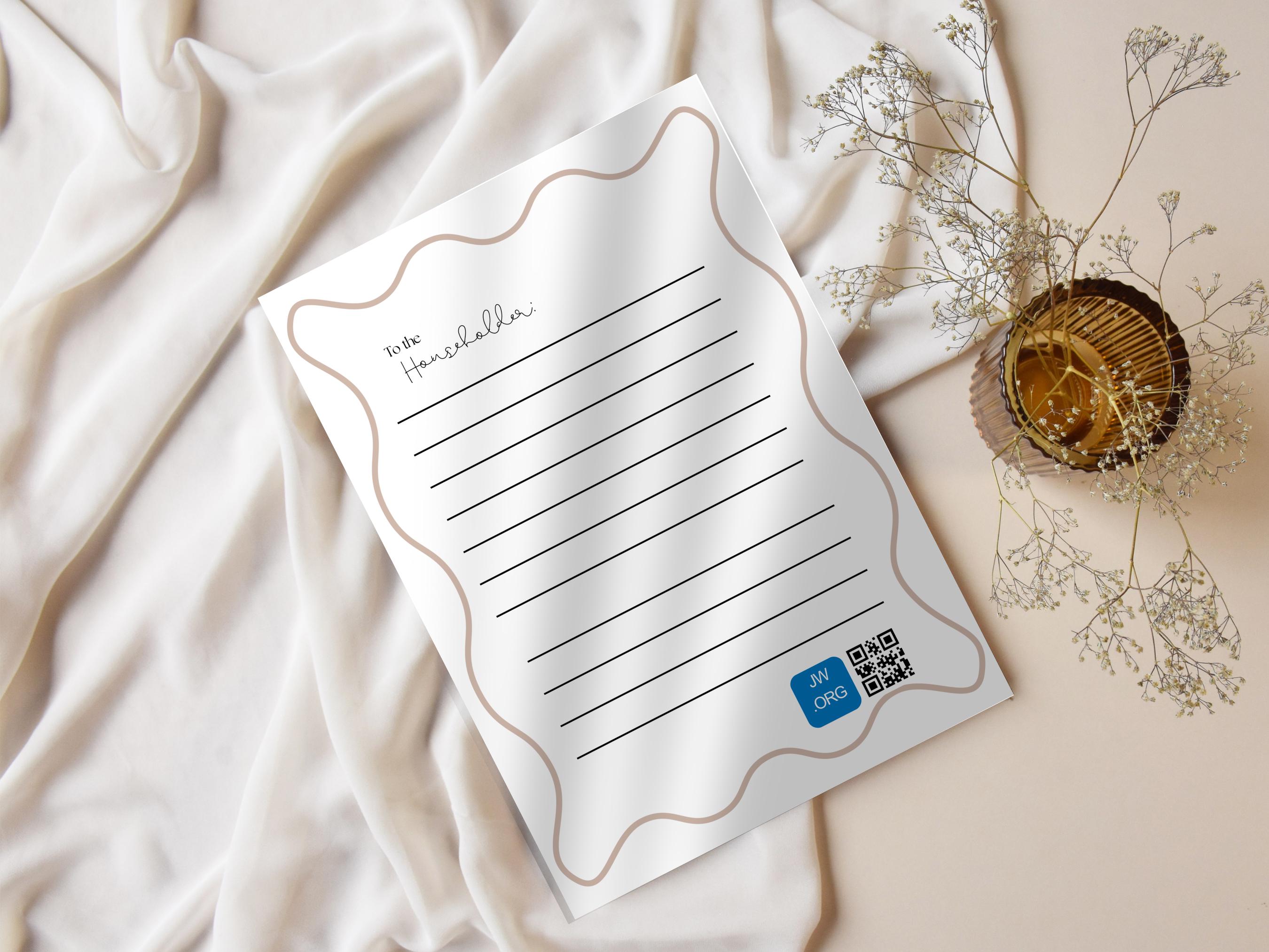 JW Letter Writing Templates | Simple & Modern Pioneer Ministry ...