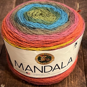 Lion Brand Mandala Yarn Cakes 590yd Gnome Mermaid Sprite Sirens You ...