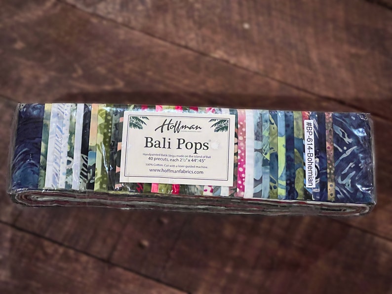 Hoffman Fabrics Bali Pops 40 Precut Handpainted Batik Fabric Strips ... Hoffman Fabrics Bali Pops 40 Precut Handpainted Batik Fabric Strips ...