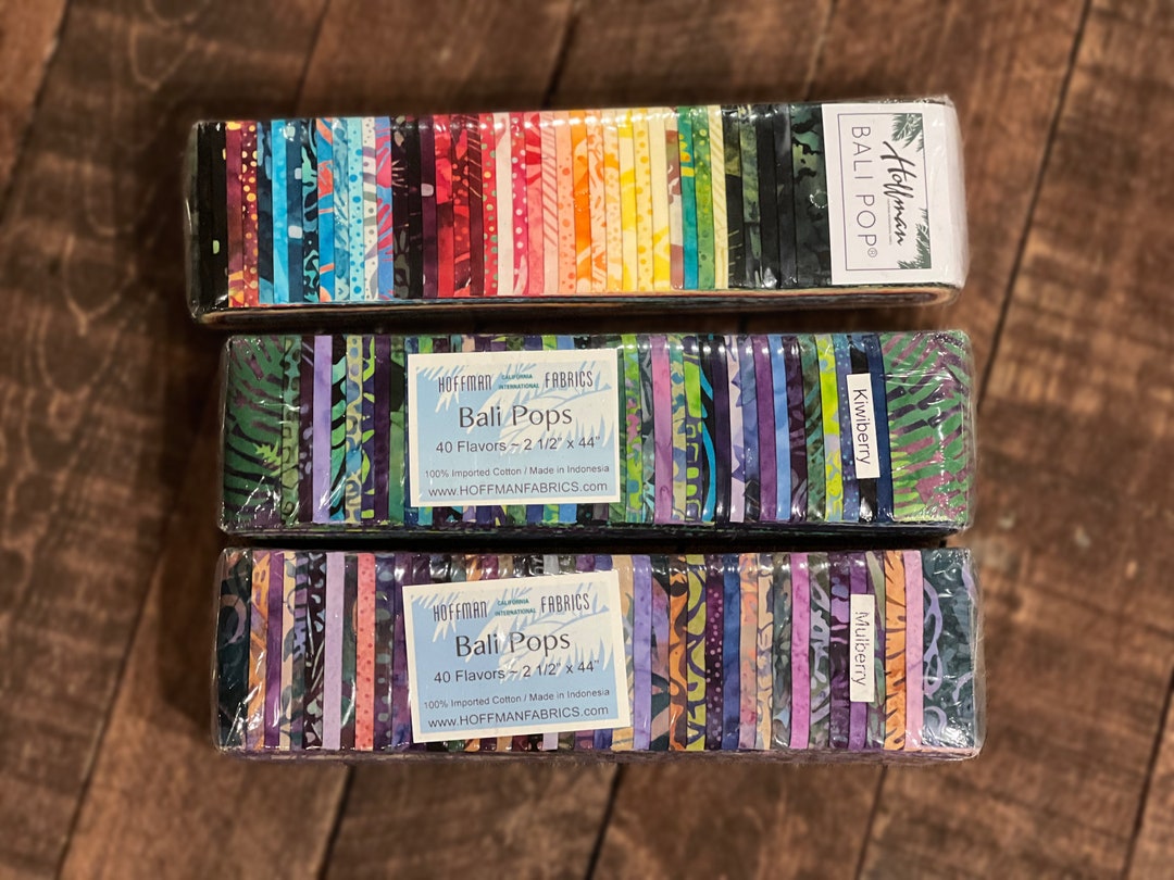 Bali Pops Fabric Batik Strips 40 Precut Handpainted 2.5 Inch Jelly Roll ... Bali Pops Fabric Batik Strips 40 Precut Handpainted 2.5 Inch Jelly Roll ...