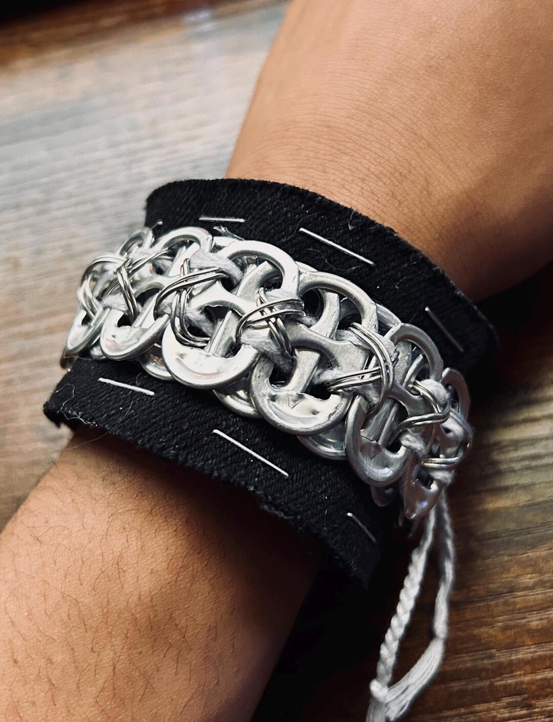 Handmade Interlaced Soda Tab Cuff - Etsy