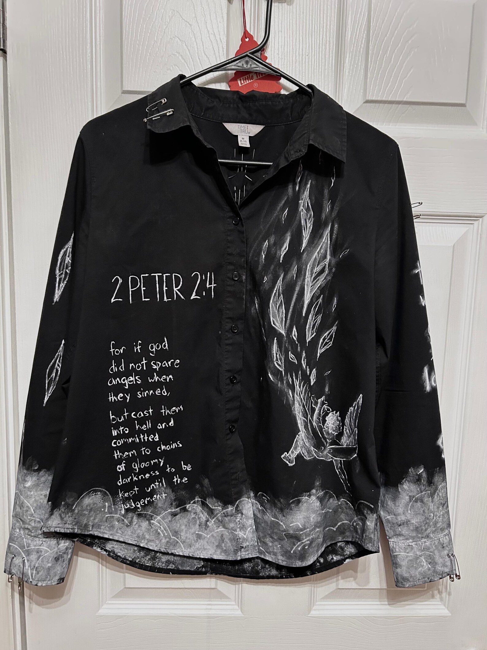 Fallen Angel Inspired Button-down | 'lucifer's Fall' - Etsy