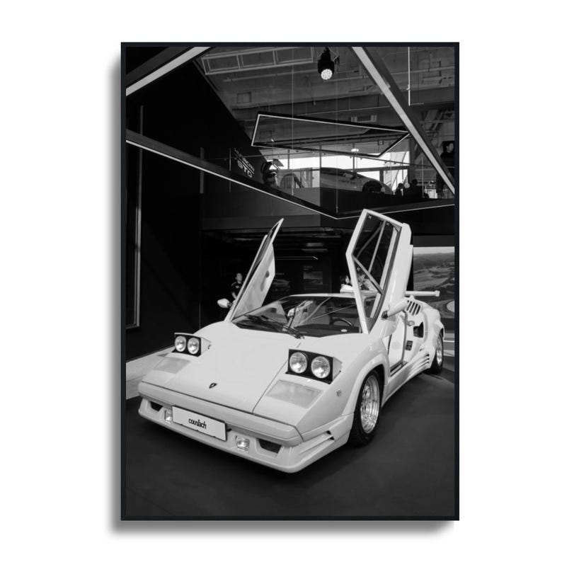 Lamborghini Countach Poster, Lamborghini Countach Wall Art, Collectable ...