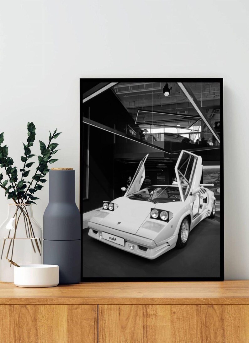 Lamborghini Countach Poster, Lamborghini Countach Wall Art, Collectable ...