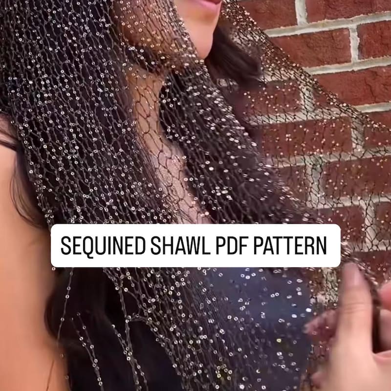 Glitter Shawl Pattern - Etsy UK