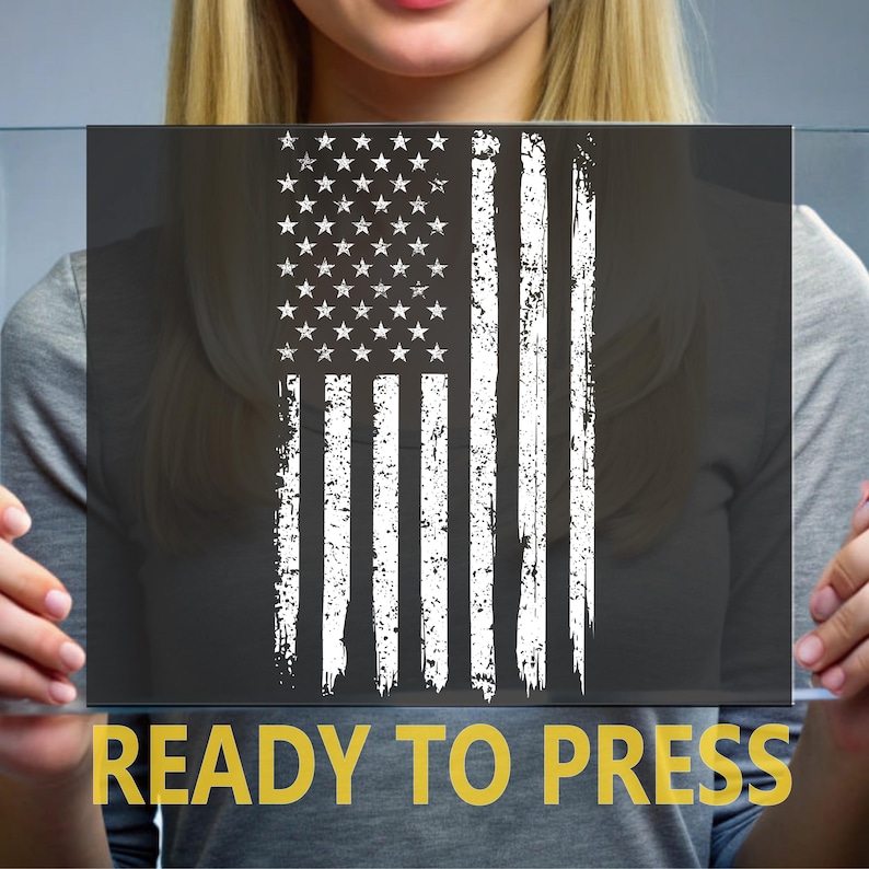 Distressed American Flag Ready to Press, Patriotic USA Flag Ready for ...