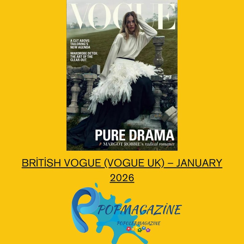 British Vogue (vogue UK) – January 2026 - Etsy