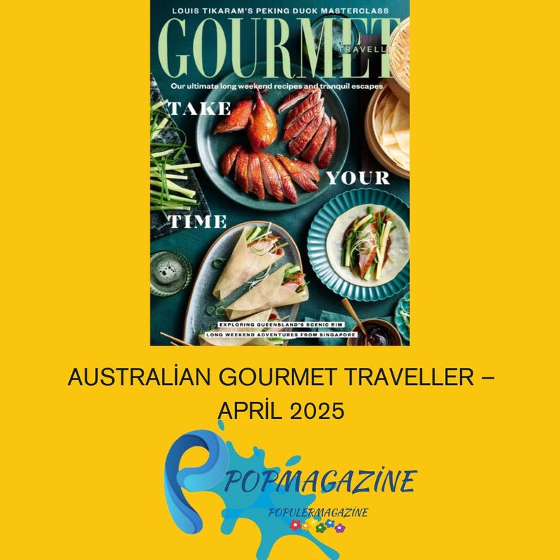 Australian Gourmet Traveller – April 2025 - Etsy