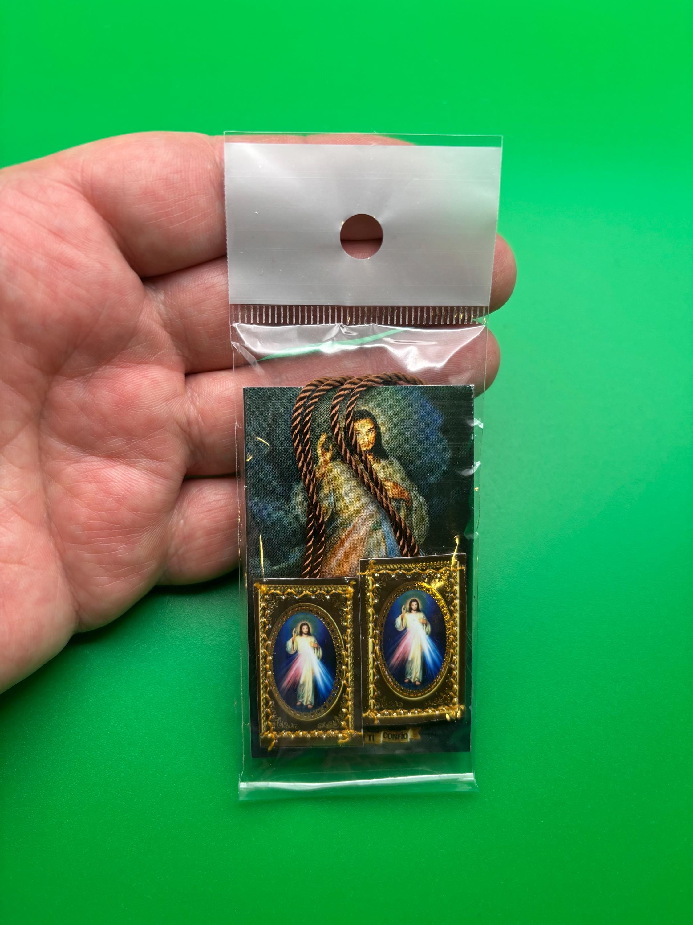 Divine Mercy Brown Cloth Scapular PACK OF THREE - Etsy