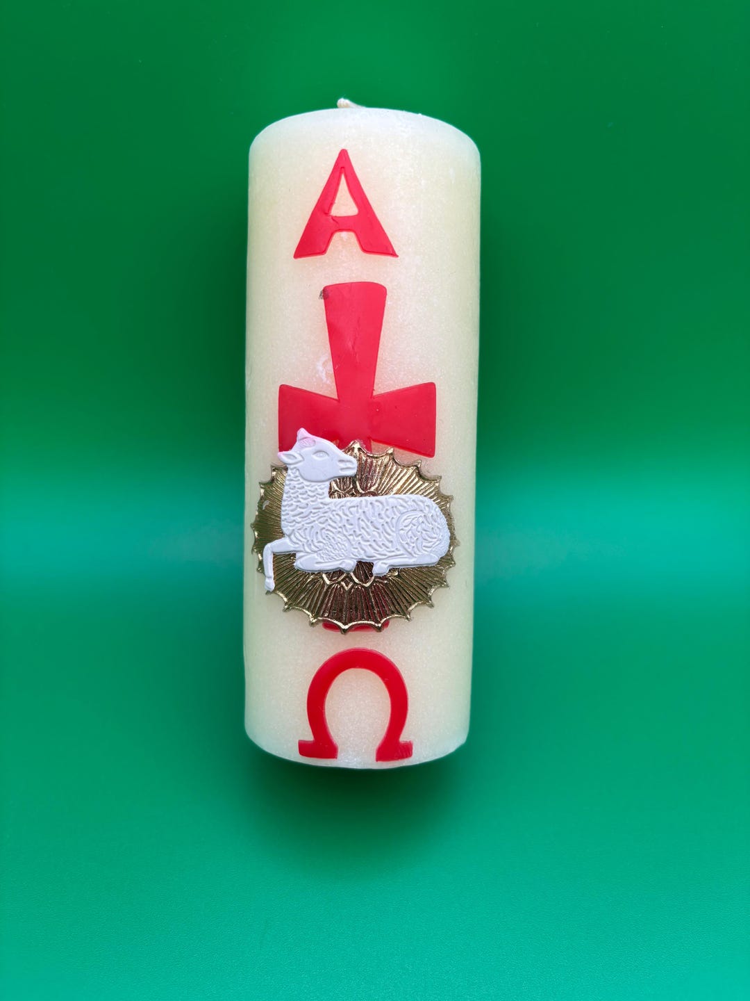 Devotional Candle With Christian Symbols - Etsy