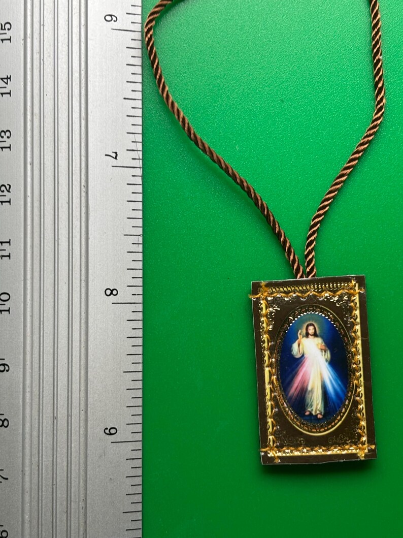 Divine Mercy Brown Cloth Scapular PACK OF THREE - Etsy Australia