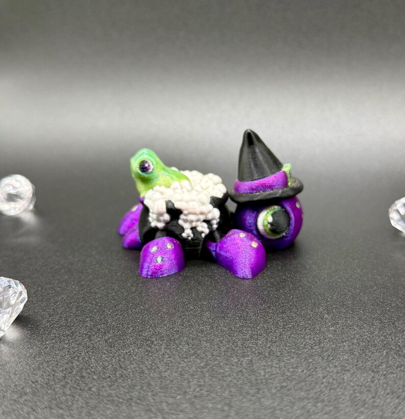 3D Printed Witch Turtle - Articulated Spooky Halloween Collectible - Etsy