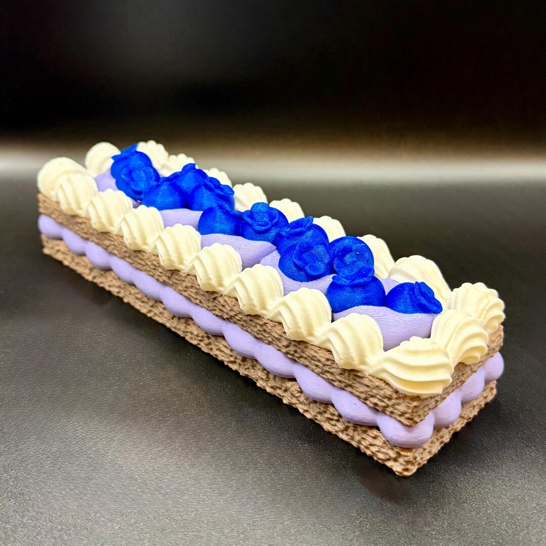 3D Printed Cake Pill Organizer: Blueberry Chocolate, 7 Day Travel Case ...