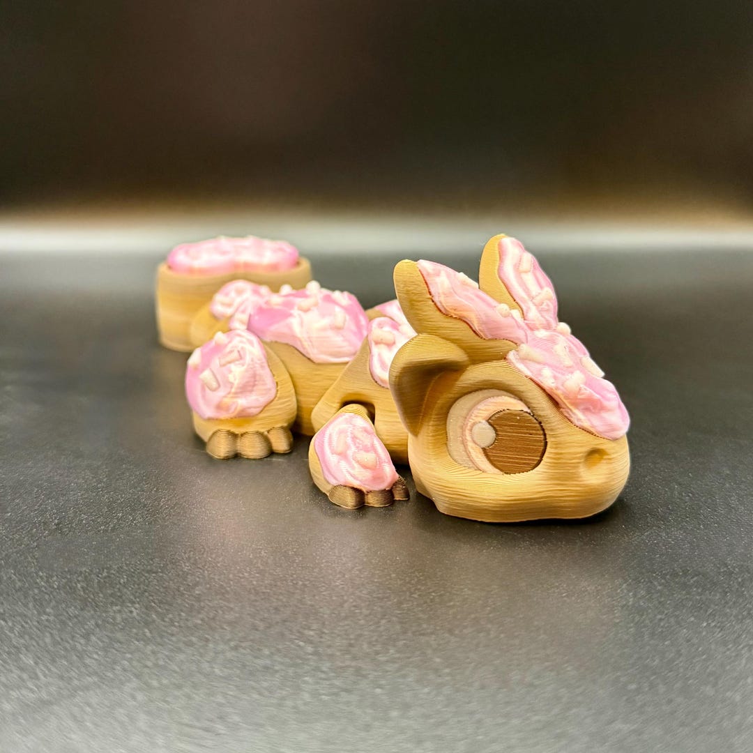 3D Printed Sugar Cookie Dragon Clicker – Articulated Fidget Collectible ...