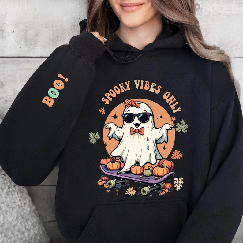 Boo Boo Crew SVG PNG | Spooky Girl & Ghost Vibes Halloween Design | Retro Halloween Shirt SVG ...