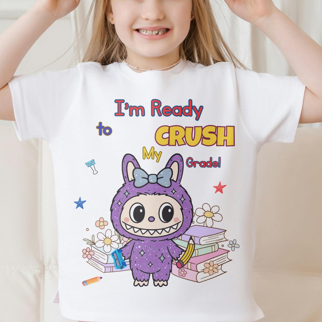 Monster Back to School SVG for Kids – Cute Grade Crushing Shirt Design ...