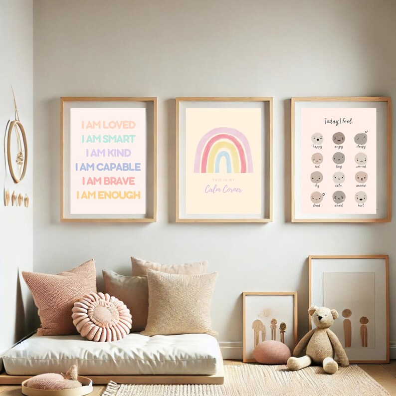 Calm Corner Poster Set – 5 Printable Mindfulness & Breathing Prints ...