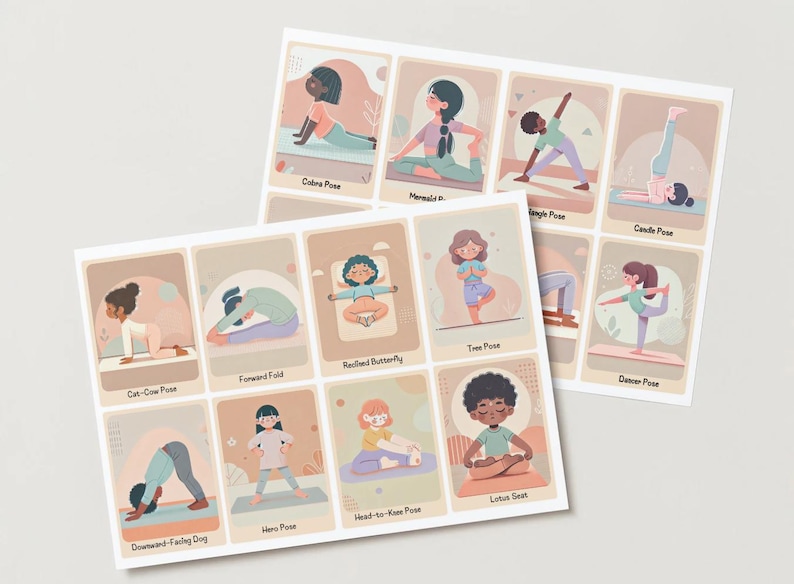 Kids Yoga Pose Cards: Printable Mindfulness & Movement Activities (PDF ...