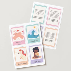 Printable Calming Cards for Kids: Mindfulness and Sensory Activities ...