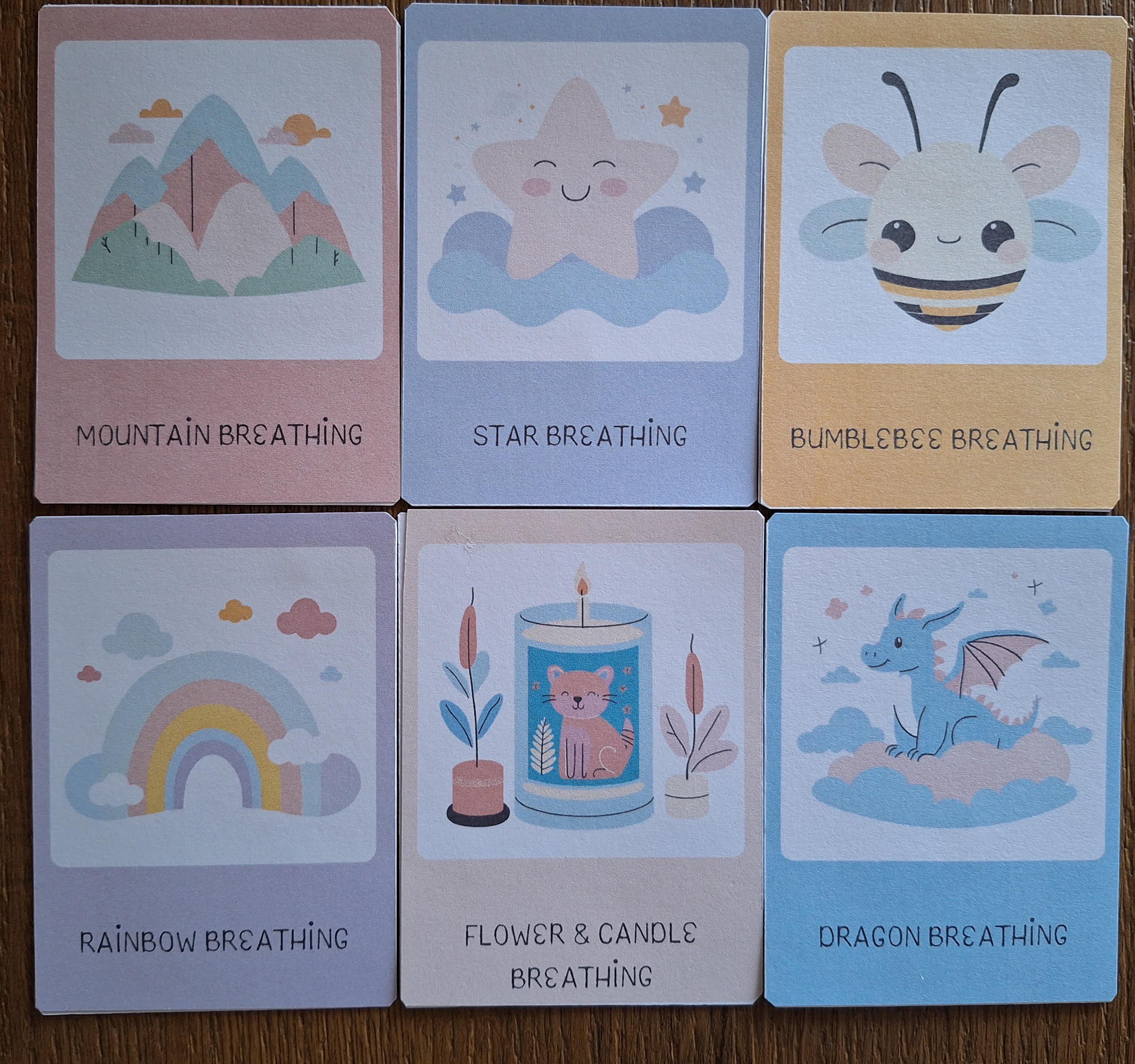 Printable Kids Breathing Exercise Cards | 12 Mindful Breathing ...