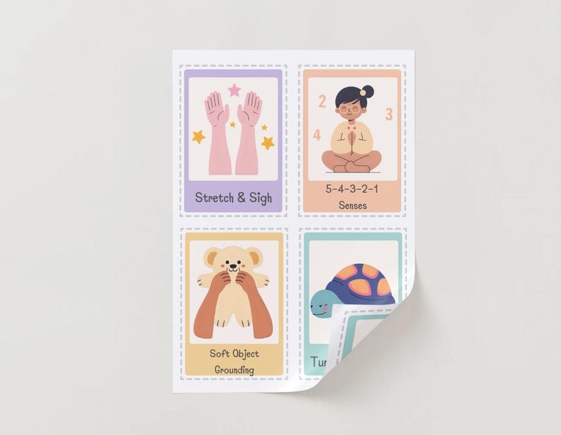 Printable Calming Cards for Kids: Mindfulness and Sensory Activities ...