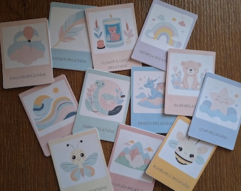Printable Kids Breathing Exercise Cards | 12 Mindful Breathing ...