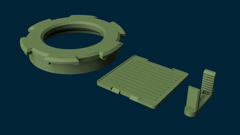 Scallop Lamp Base 3D Print – Twist-lock DIY Lighting (digital Download ...