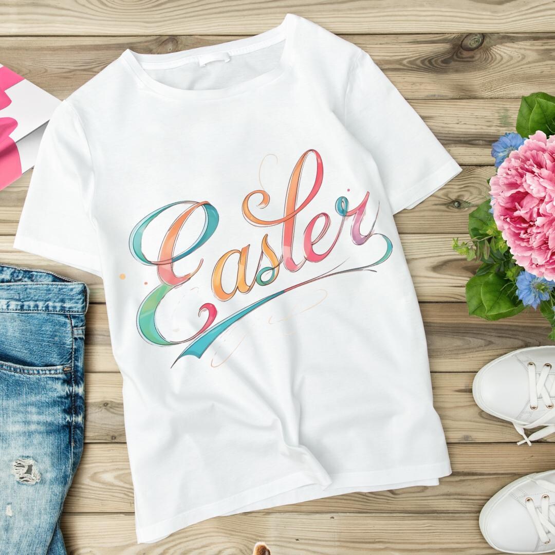 Easter PNG | Cute Easter Script Font | Pastel Spring Lettering | Retro ...