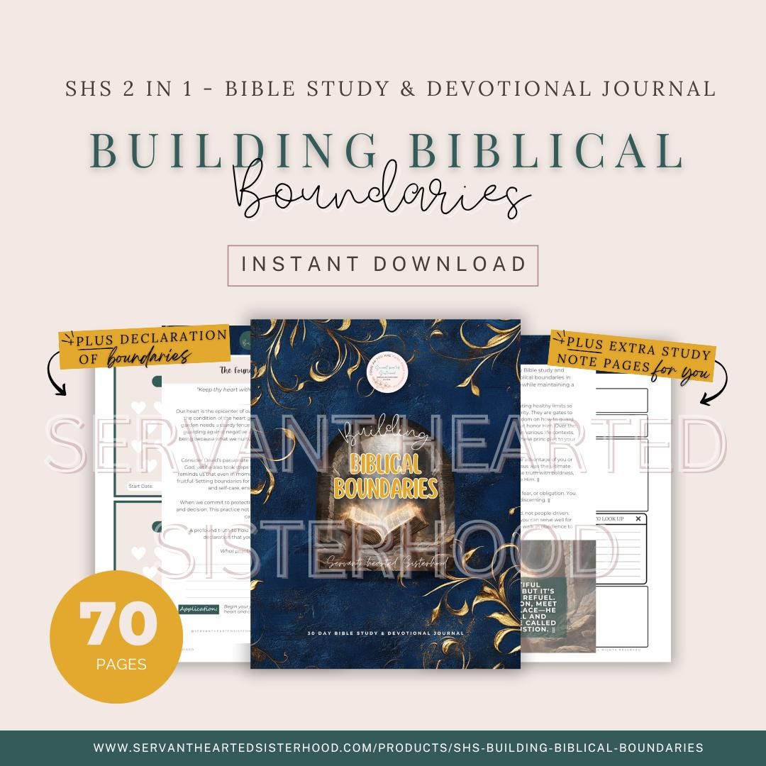 SHS Building Biblical Boundaries 2-in-1 Bible Study & Devo Journal ...