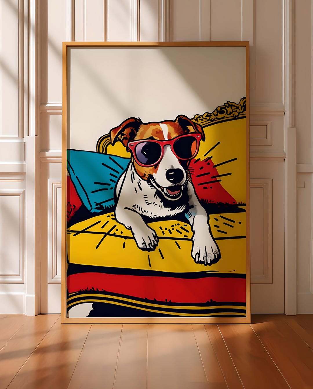Jack Russell Pop Art Print | Funny Jack Russell Dog Wall Art | Jack ...